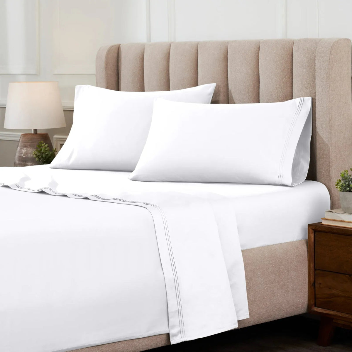 1000 Thread Count Egyptian Cotton Sateen Extra-Deep Sheet Set – Tuesday ...