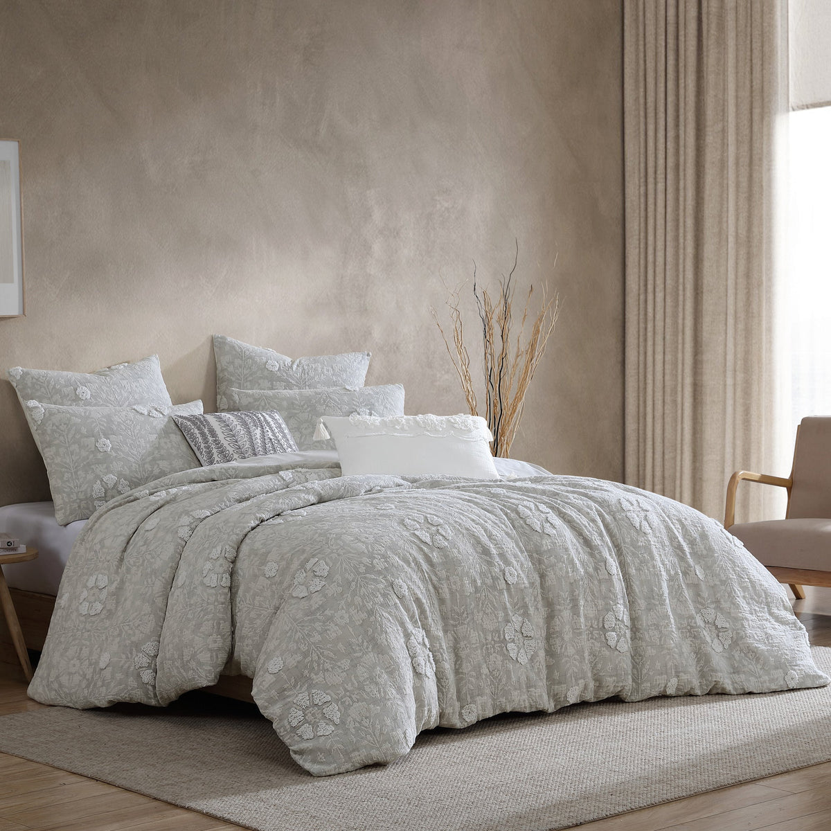Tacey 5 pc Textured Woven Jacquard Comforter Set – Tuesday Morning