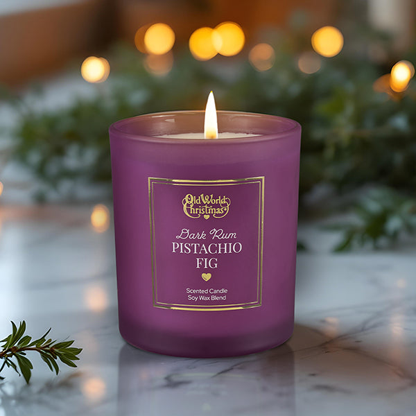 Dark Rum Pistachio Fig Candle by Old World Christmas – Tuesday Morning