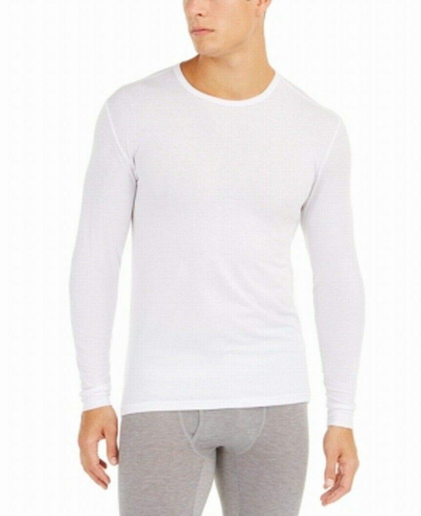 32 Degrees Men Undershirt Base Layer Long Sleeve Crewneck White XL ...