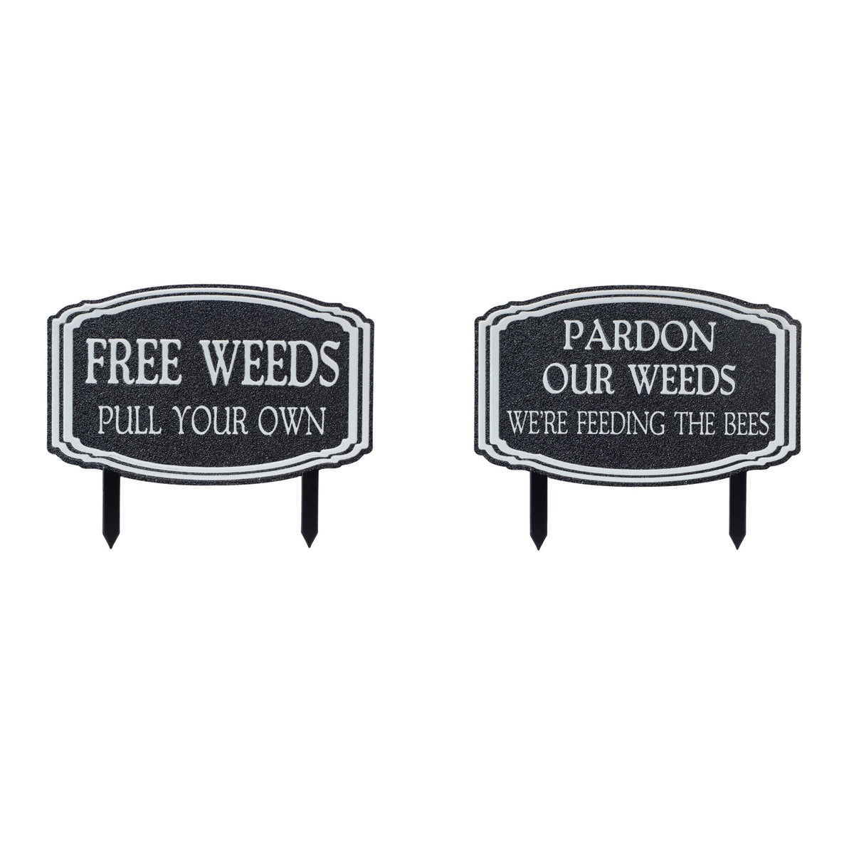Metal Garden Weeds Stake Sign (Set of 2) - Tuesday Morning