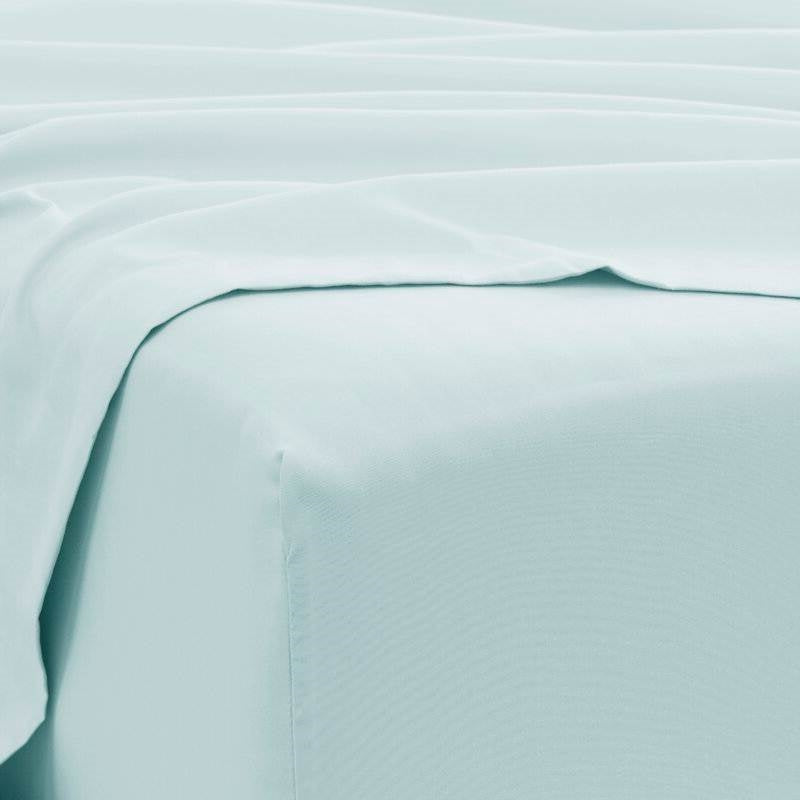 Queen Size Aqua 6 Piece Wrinkle Resistant Microfiber Polyester Sheet S ...