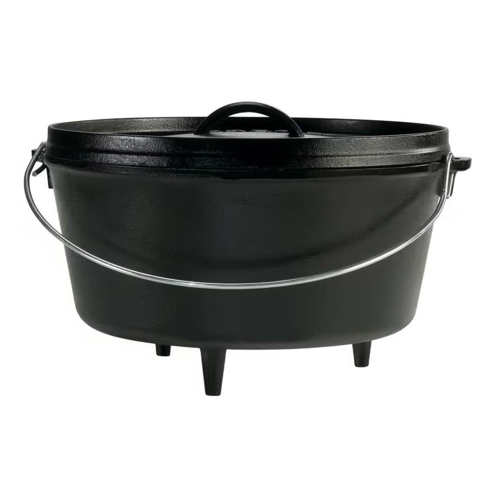 8-Quart Cast Iron Dutch Oven with Lid and Metal Handle – Tuesday Morning