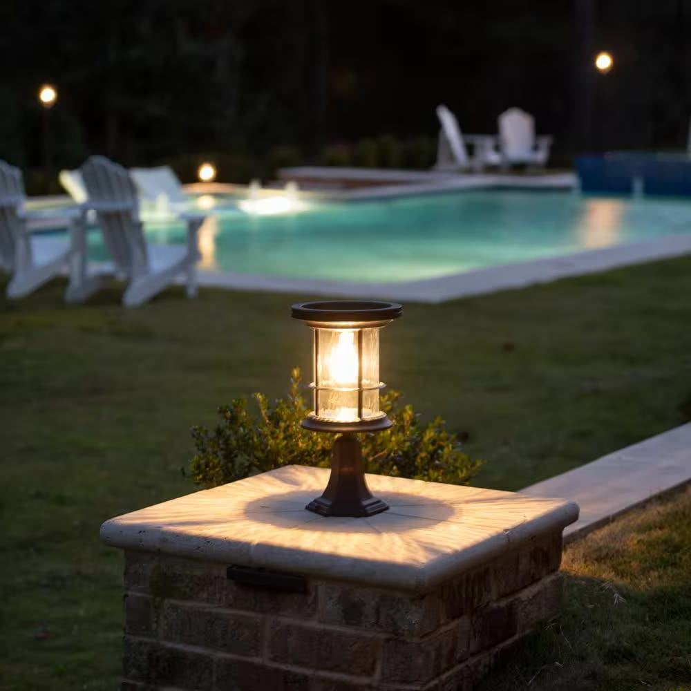 Outdoor Pole/Base/Wall Mount Solar LED Light - Yard Path Lighting - 10 ...