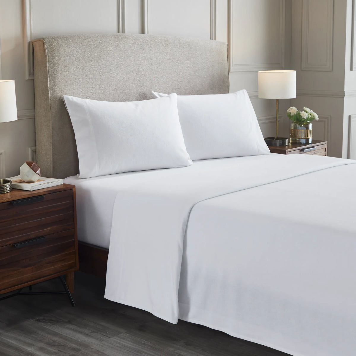 100% Cotton Flannel Deep Pocket Bed Sheet Set - 4 Pieces – Tuesday Morning