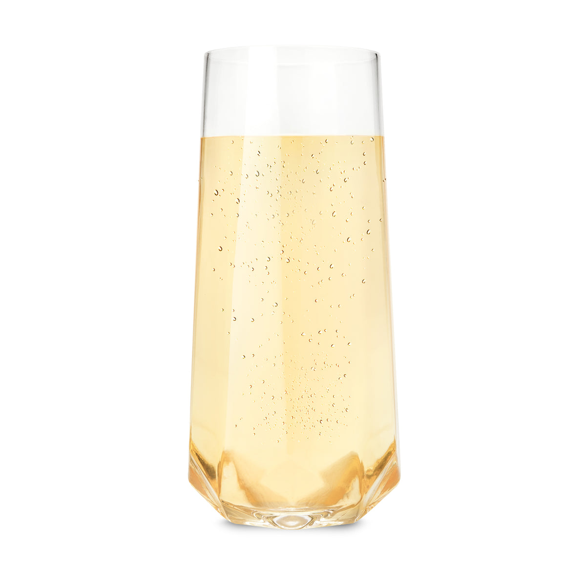 Seneca Crystal Faceted Stemless Flute Glasses Viski® - Tuesday Morning
