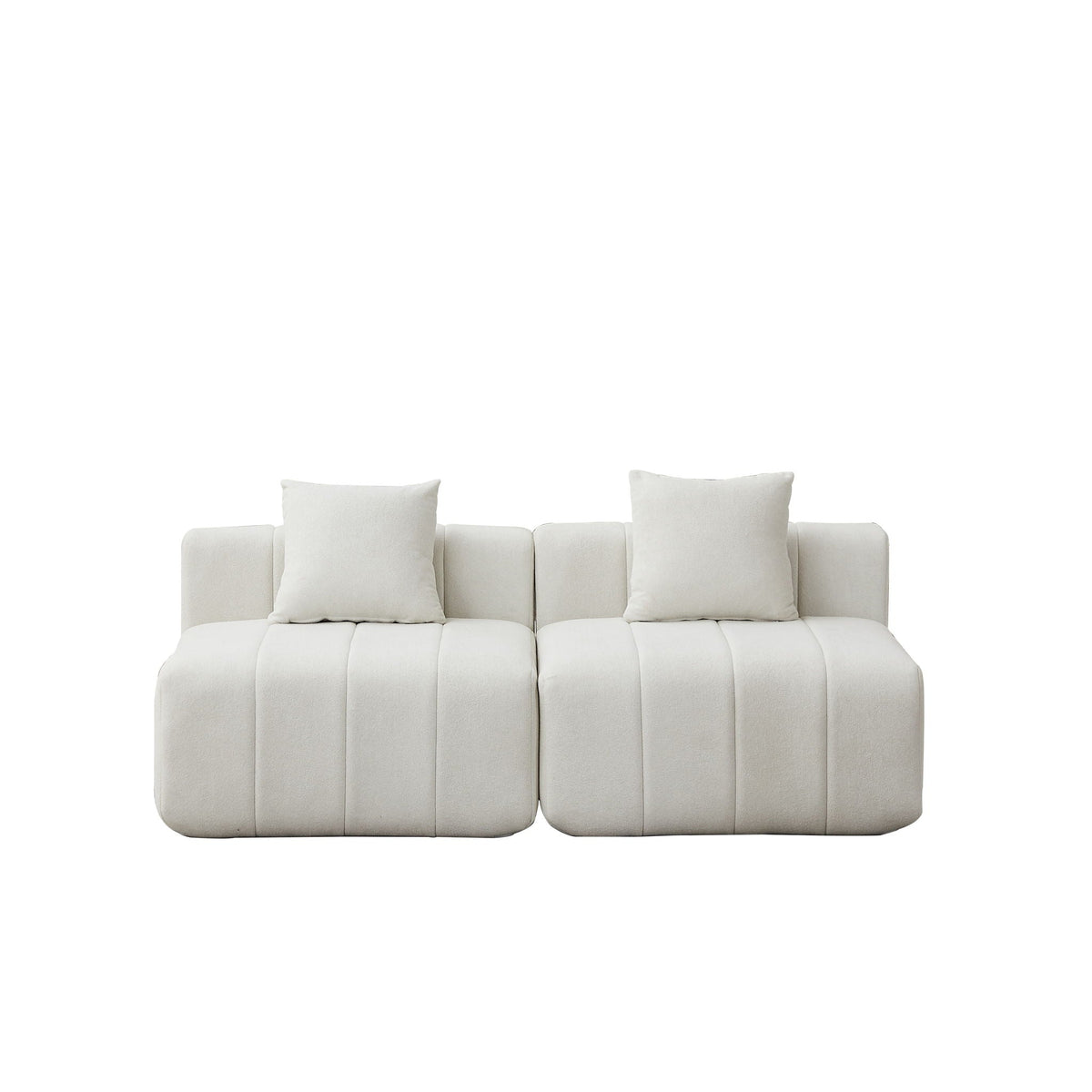 Modular Sectional Sofa With 2 Pillows, Symmetrical Design – Tuesday Morning
