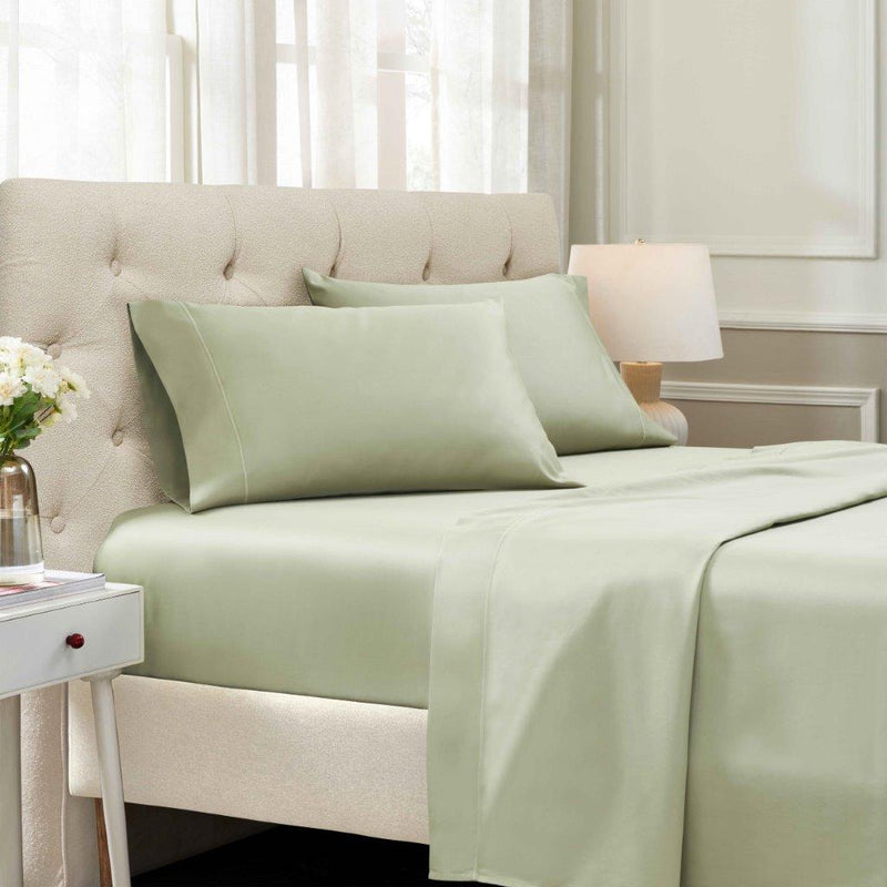 Egyptian Cotton Sateen Sheet Set 1500 Thread Count Embroidered ...
