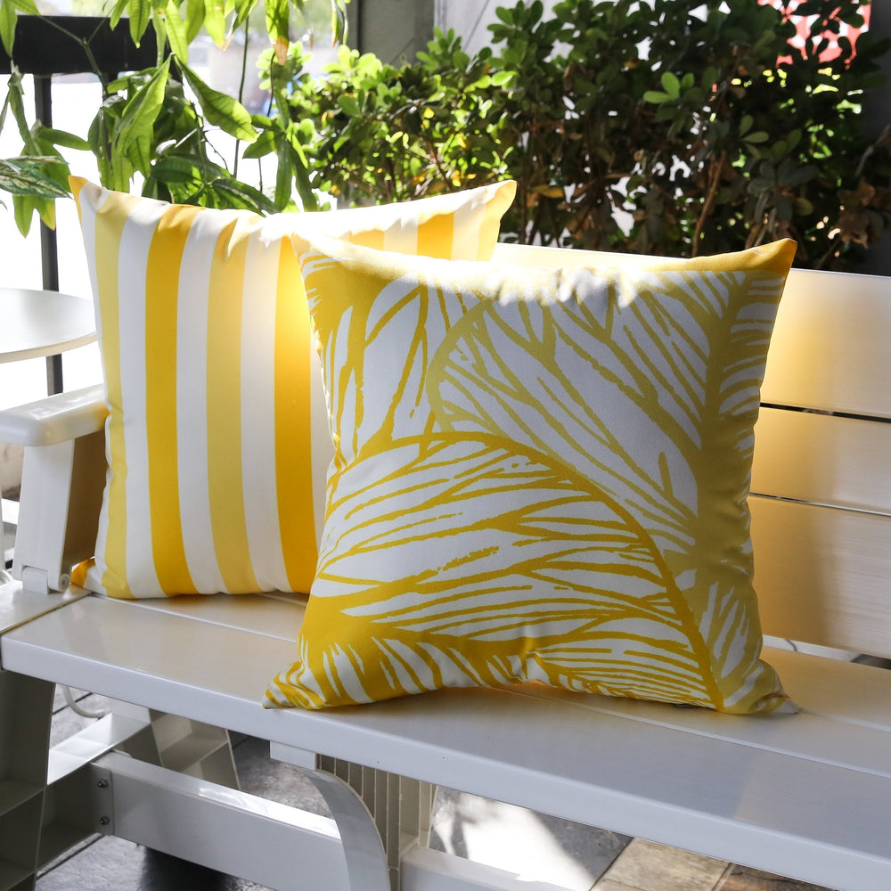 Leaf Vein Pillow - Outdoor & Indoor Use | HouseOfZazla – Tuesday Morning