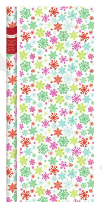 Premium Holiday Roll Wrap - 80 Square Feet - Contemporary Flakes ...